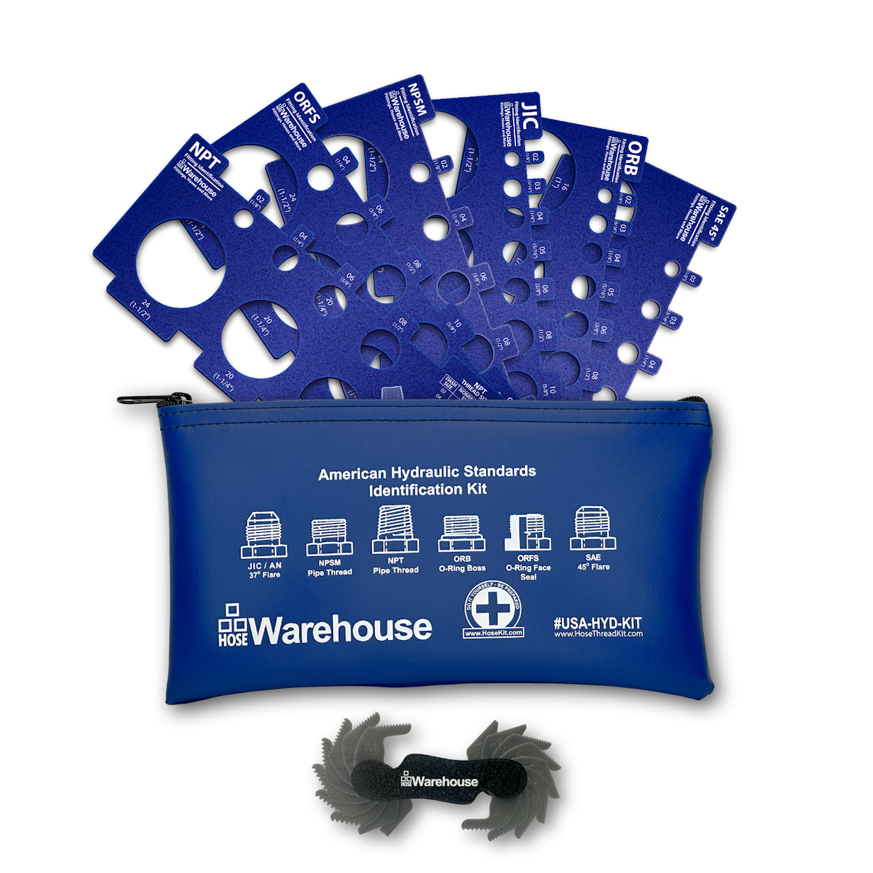 American Thread Identification Kit | Includes: Thread Pitch Gauge, Fit ...