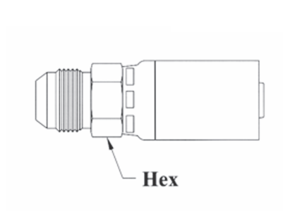 CS06-12X12 Couplamatic VARI-CRIMP Coupling | SAE 45° | Male Solid | 3/4 ...
