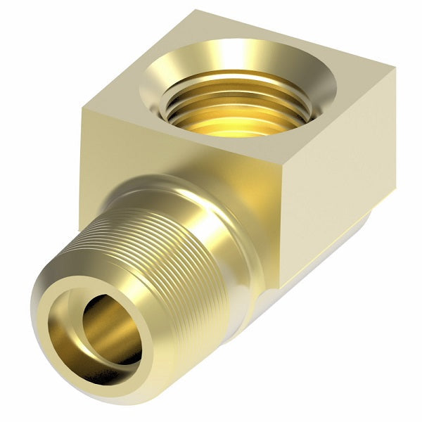 402X4 by Danfoss | Male NPTF/Inverted Flare 90° Elbow Adapter | 1/8" M ...