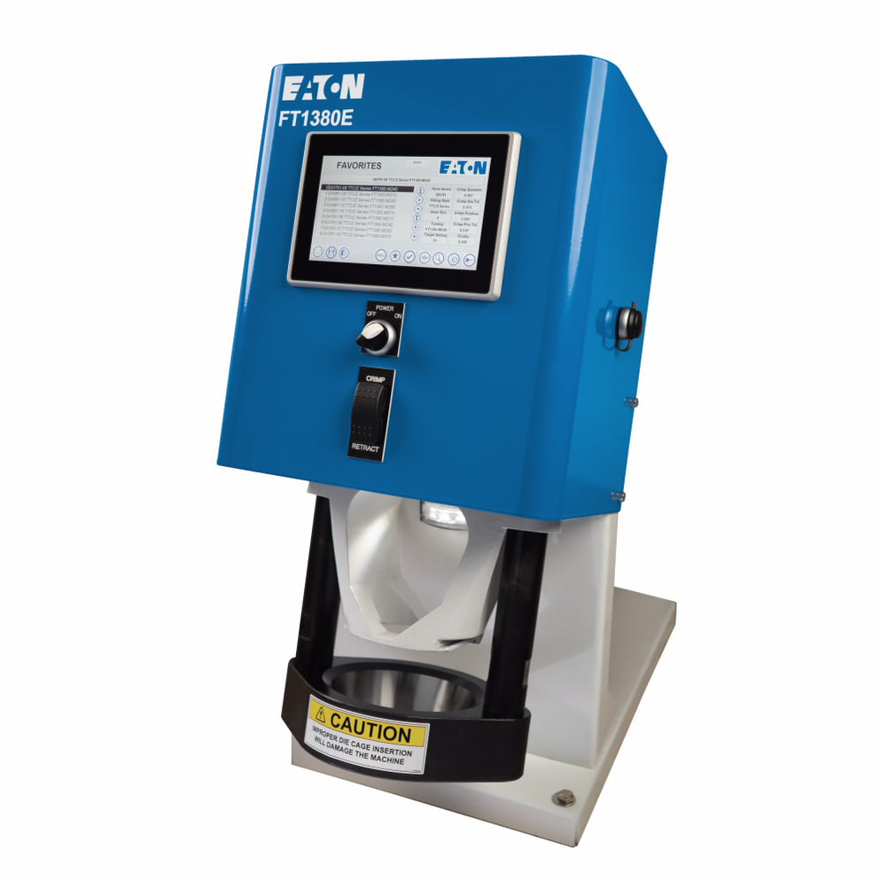 FT1380e-115-9 Digital Screen Danfoss (Eaton) Aeroquip Crimper w/ 9 die ...