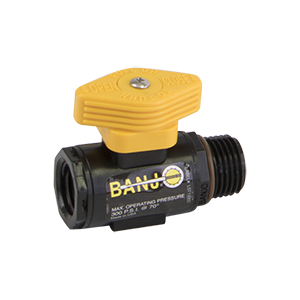 LV038050MTLV by Banjo | Micro Valve | 3/8" Female x 1/2" Male NPT | Mi ...