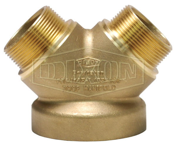 FRC4025 Dixon | Cast Brass | Straight Two Way Male Outlet | Roof ...